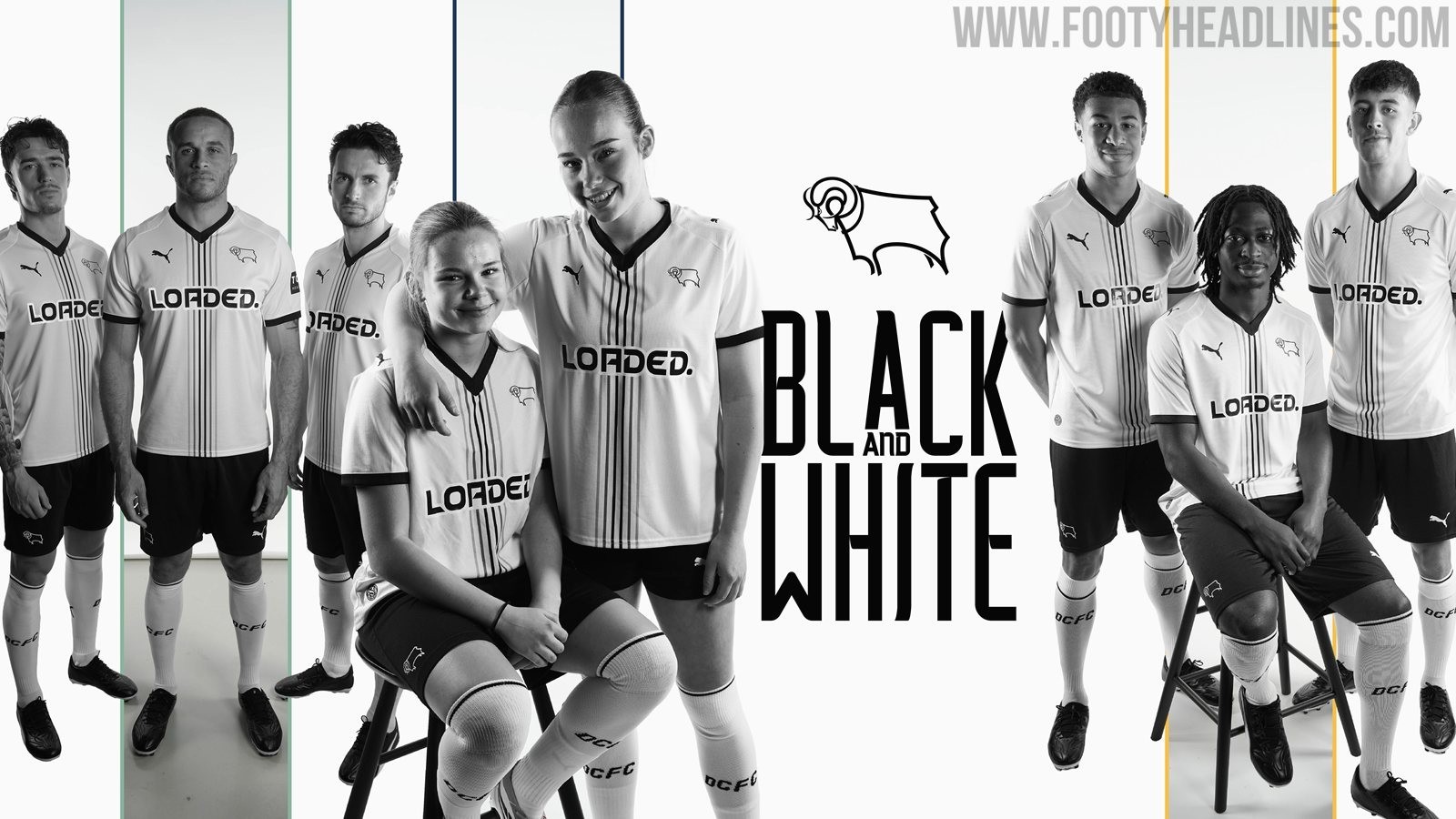 Lançada a camisa titular do Derby County para a época 2026-2027 - Footy ...