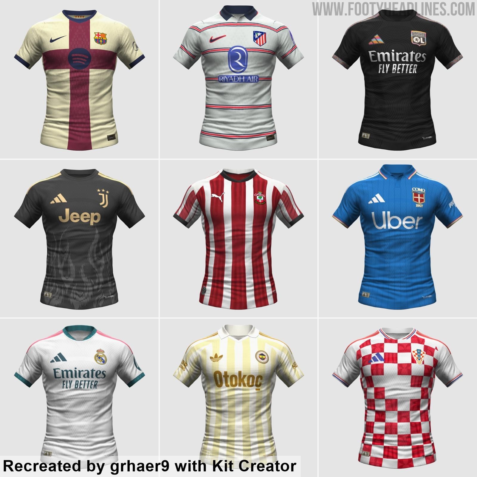 LEAKED: Another Look at Major Club and National Team 26-27 Kits - Footy ...