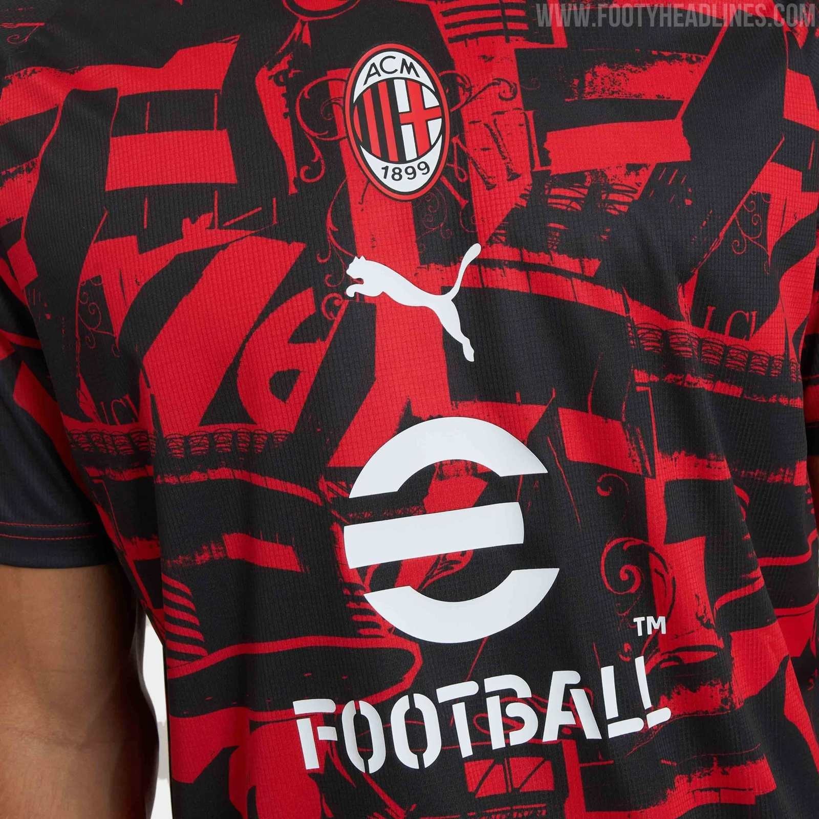 AC Milan 26-27 Pre-Match Jersey Released - Stylized San Siro Graphic ...