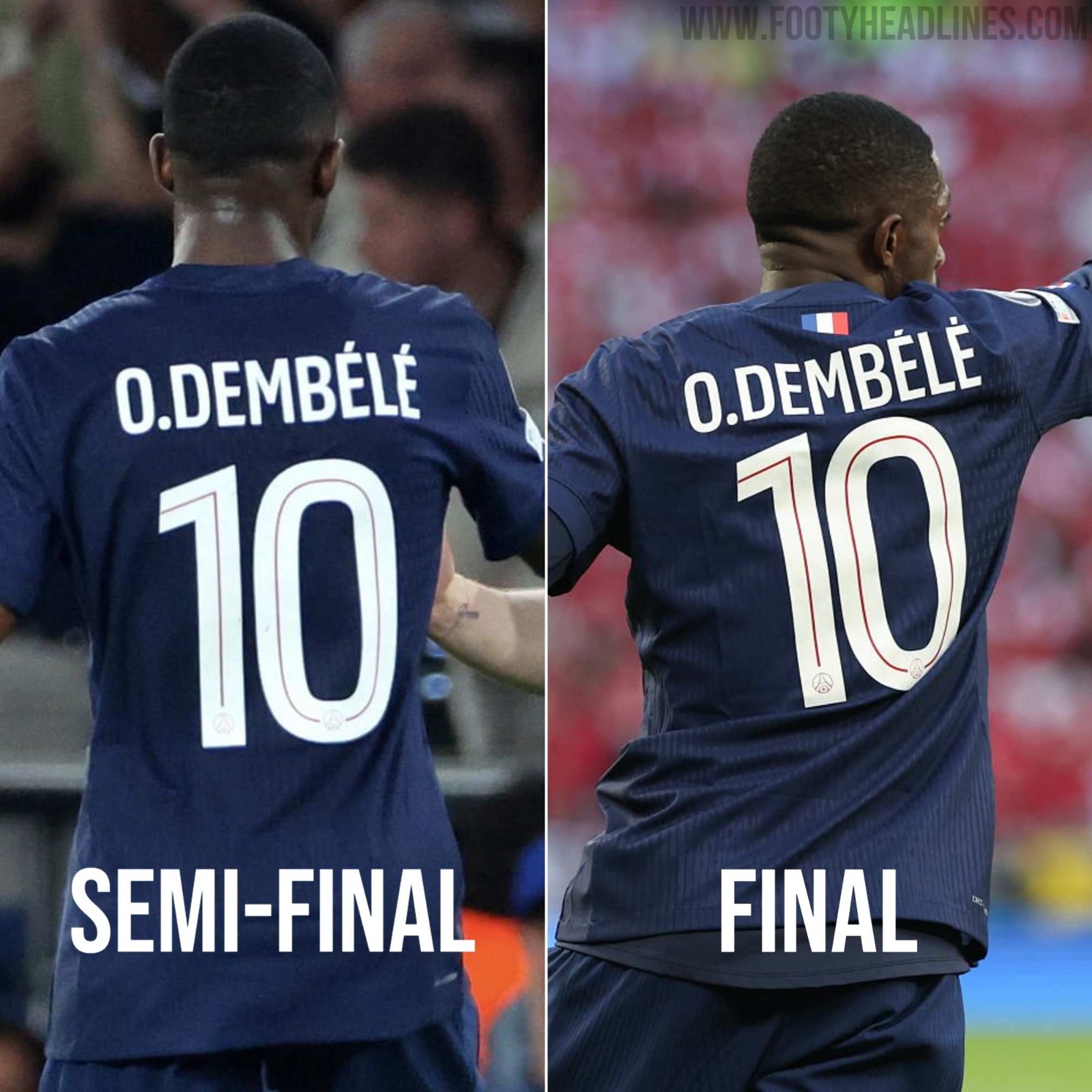 PSG Kit Features France Flag Detail on Back for UCL Final - Footy Headlines
