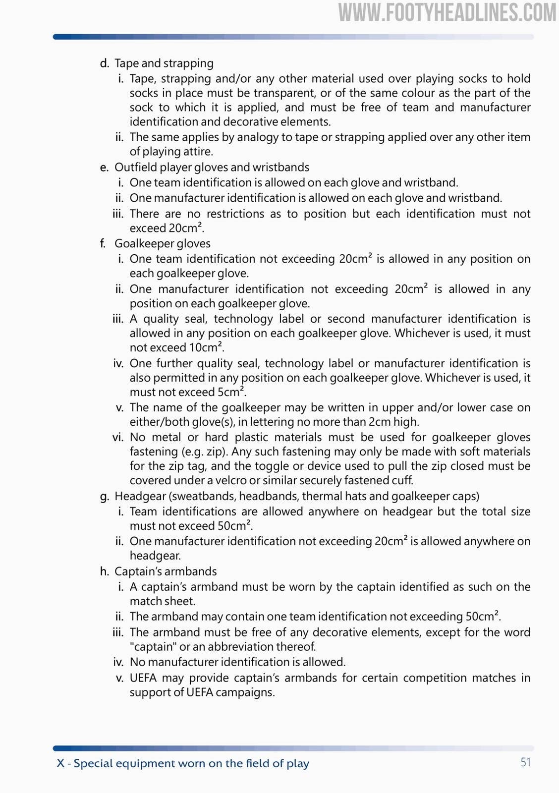 UEFA 2026 Equipment Regulations Released - Footy Headlines