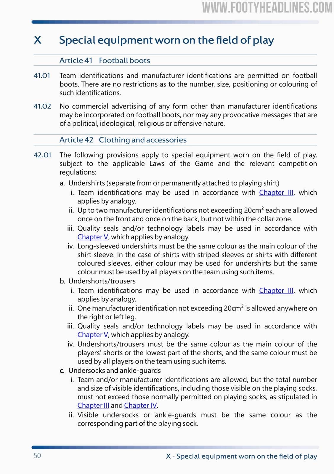 UEFA 2026 Equipment Regulations Released - Footy Headlines