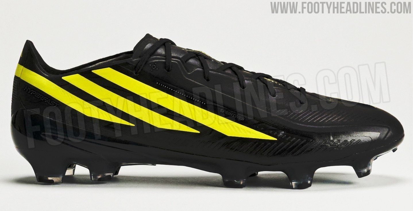 EXCLUSIVE: Black and Yellow Adidas F50 Hyperfast 2027 "Base Pack" Boots ...